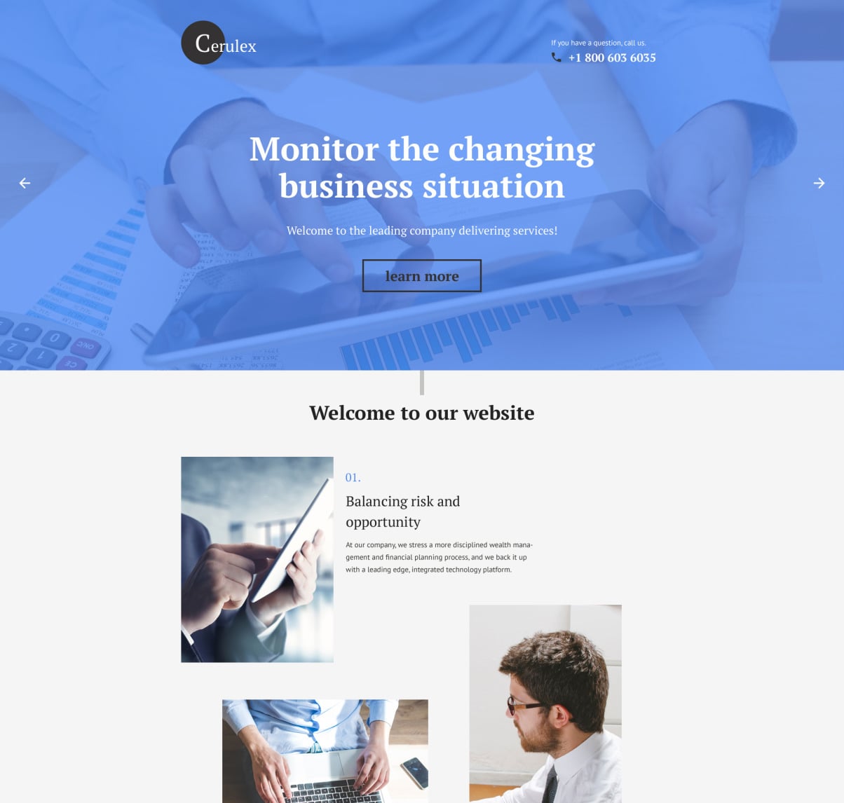 Business News Landing Page Template