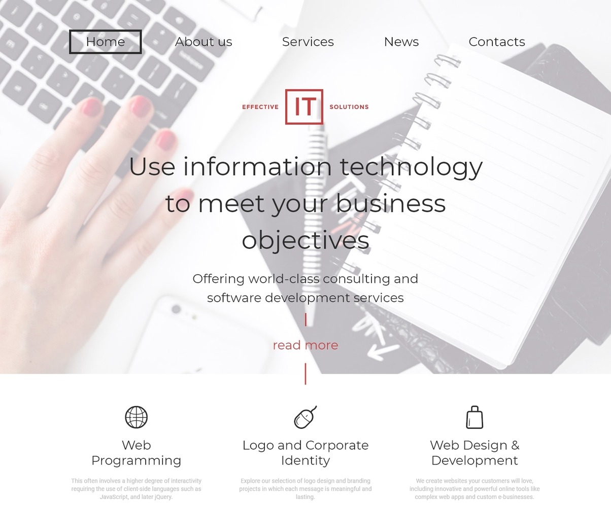 Information technology web template
