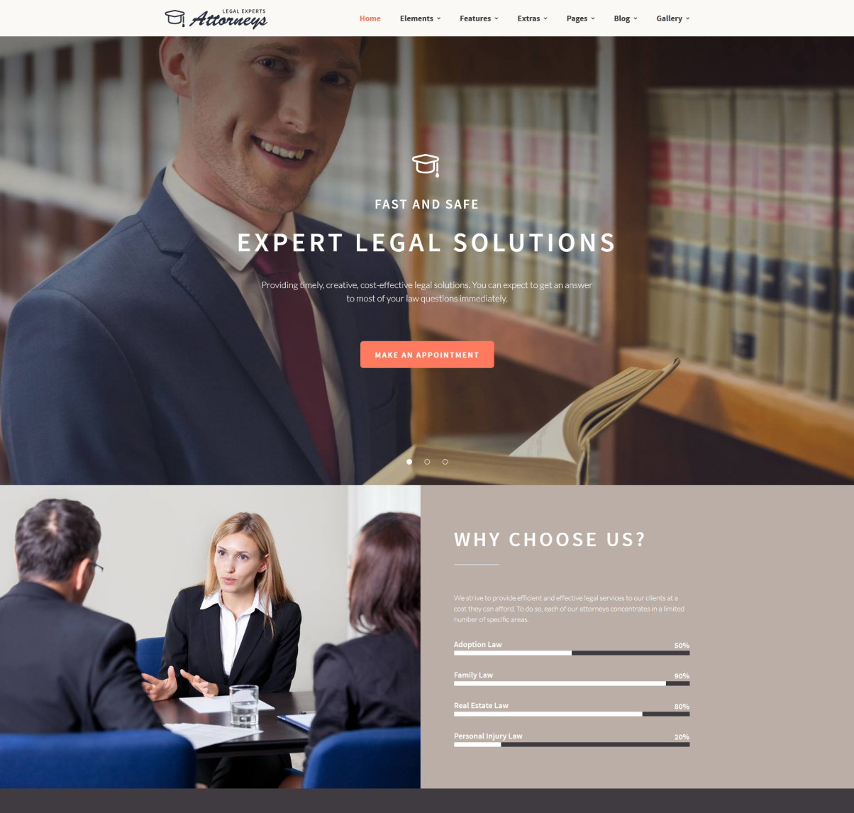 Law Firm Responsive Website Template #58966