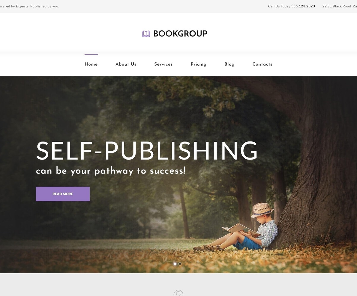 Book Publishing WordPress Theme