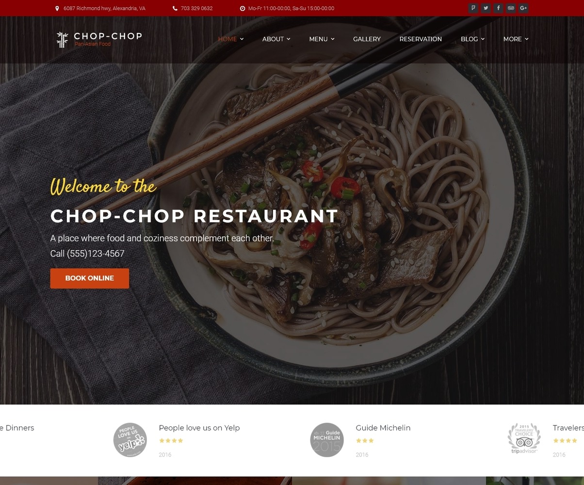 Asian Food WordPress Theme