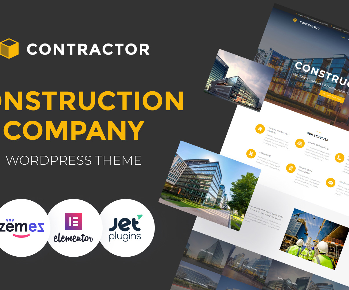 Building Company WordPress Theme