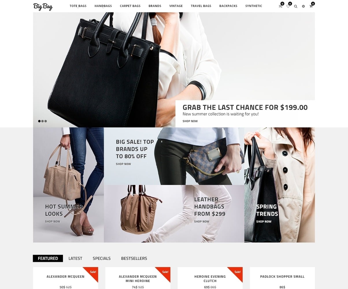 Fashion Shop OpenCart Template