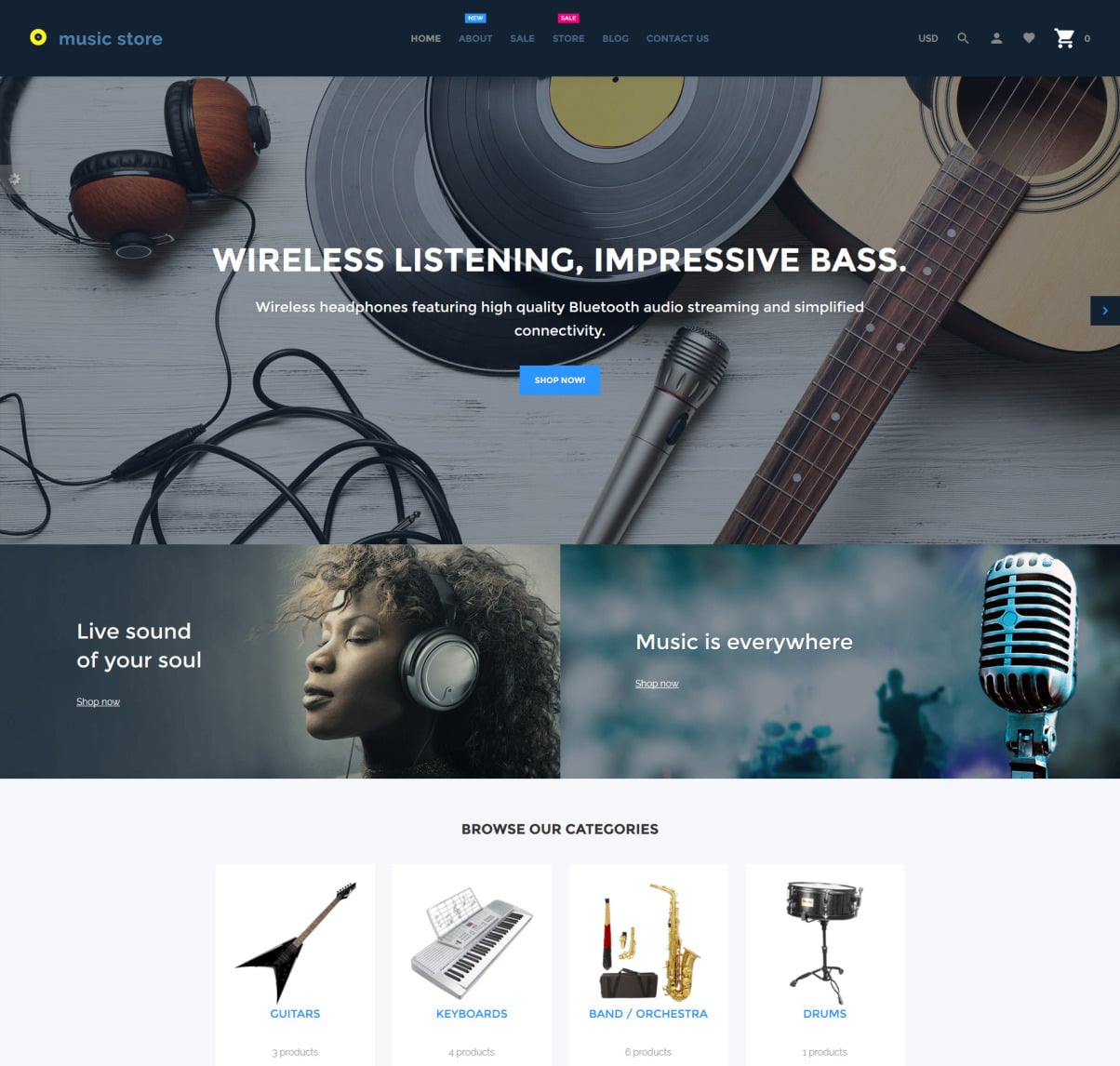 Music Store Shopify Theme