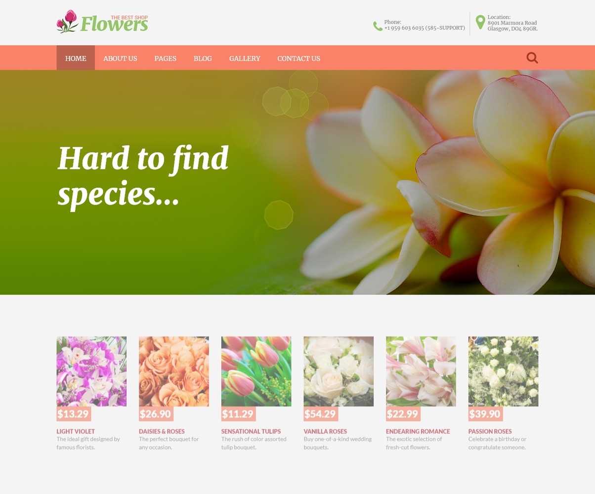 Flowers Joomla Theme