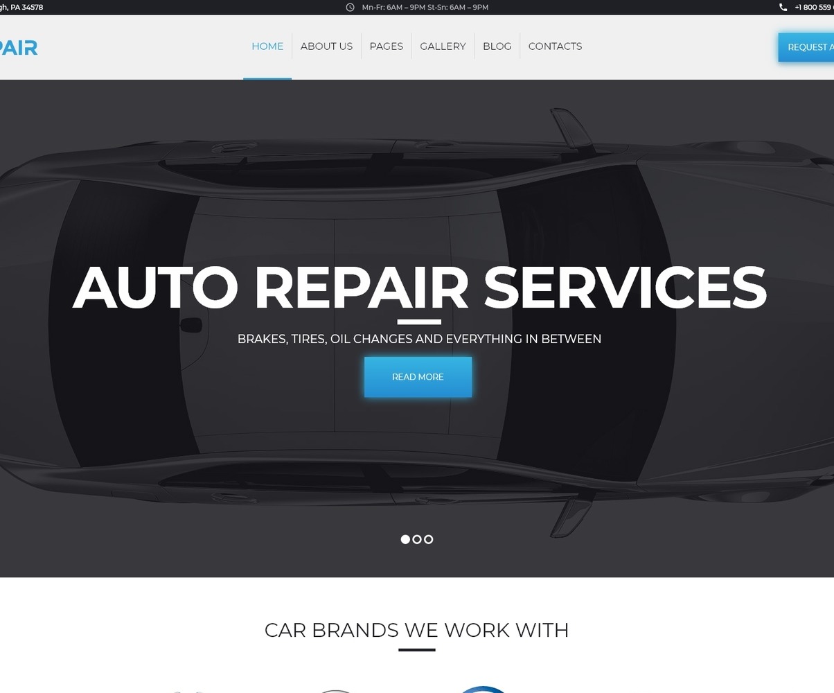 CarRepair - Auto Service Center Joomla Template