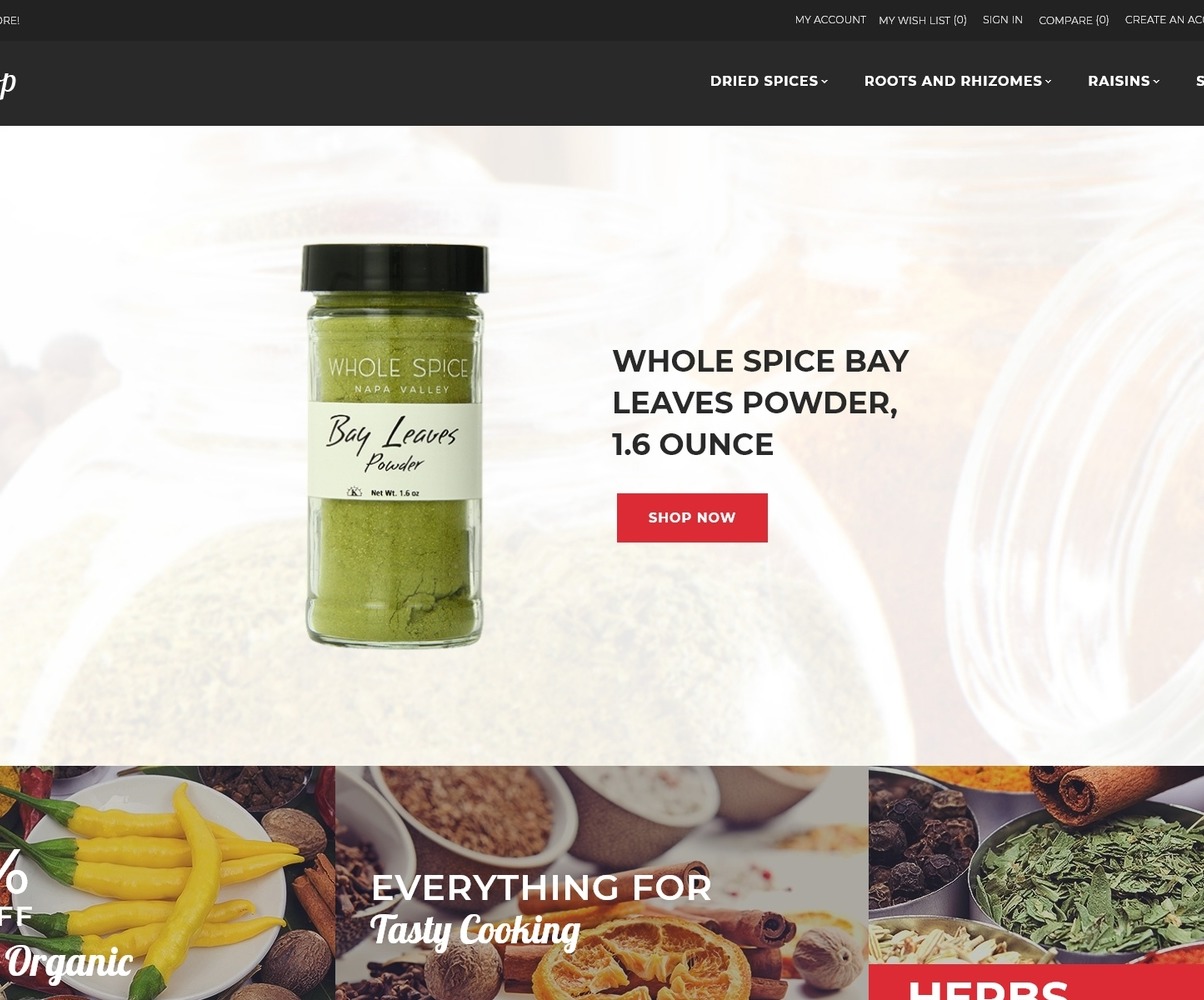 Spices Bootstrap Template - Spices Store Magento Theme