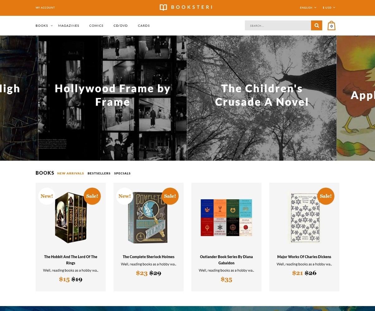 Books Responsive OpenCart Template #63696