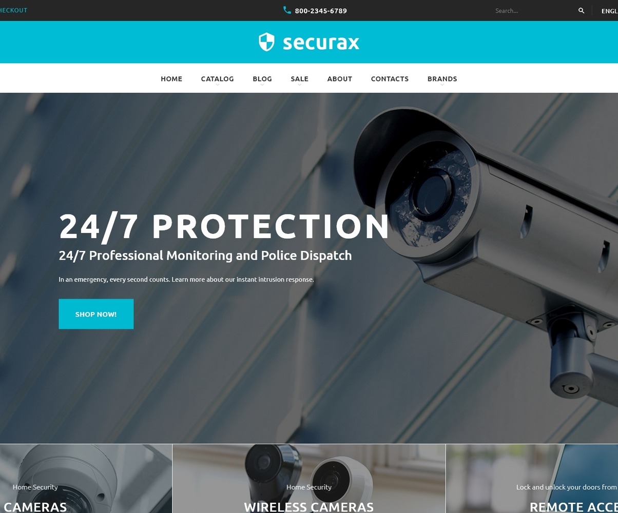 Securax - Security Equipment Store Responsive OpenCart Template #63622