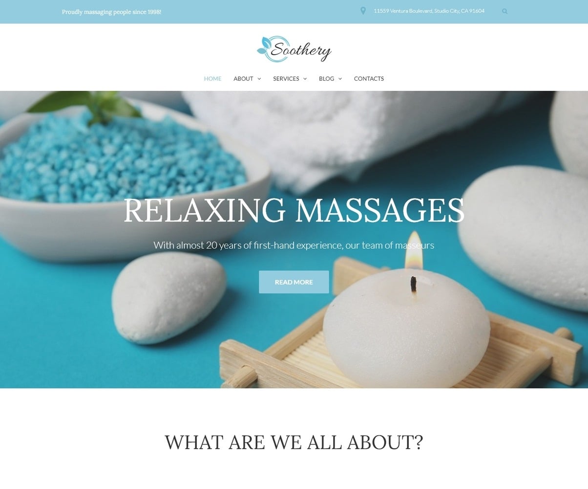 Massage Salon WordPress Theme