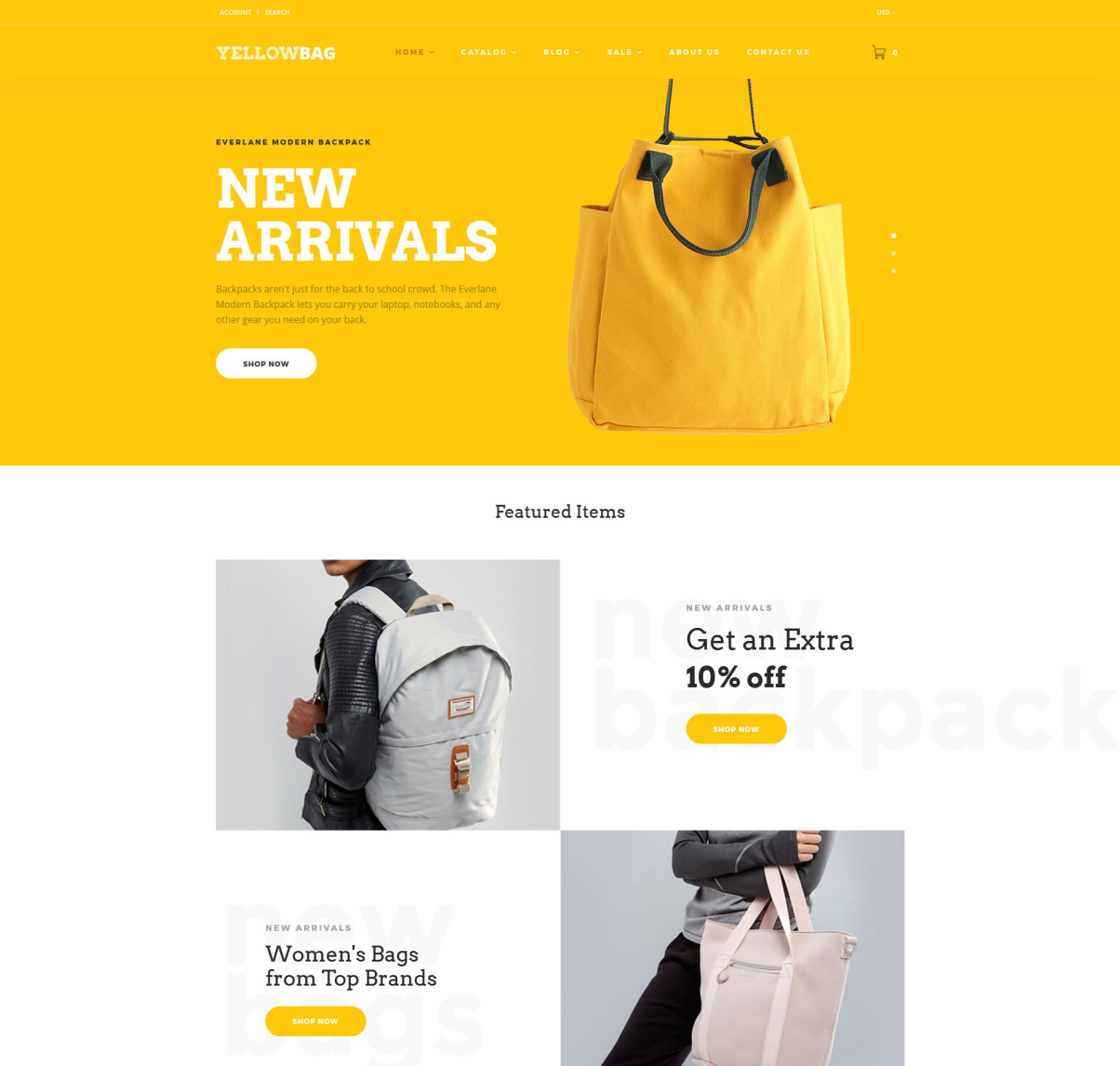 YellowBag - Handbag Responsive Shopify Theme