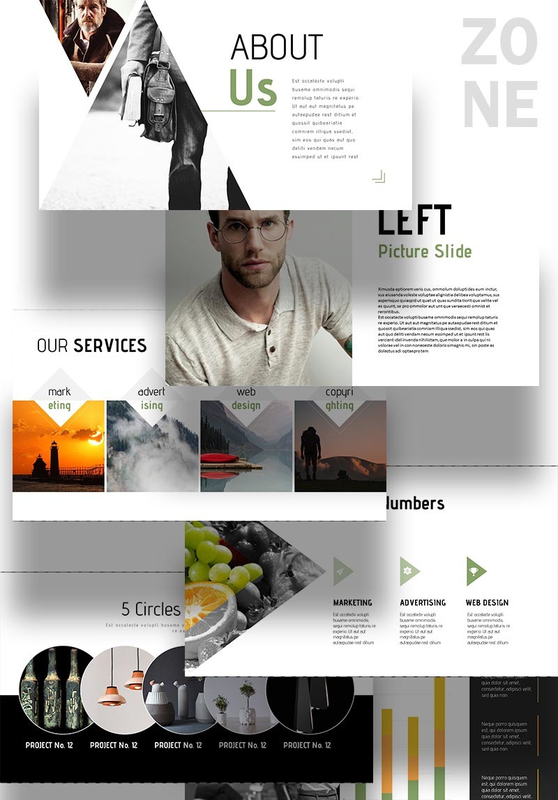 Zone PowerPoint Template #65222