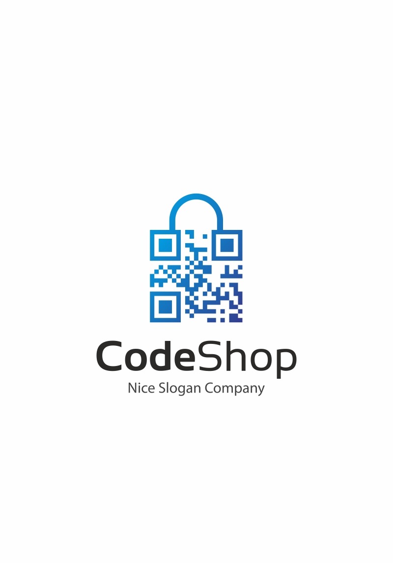 Code Shop Logo Template #66001 - TemplateMonster