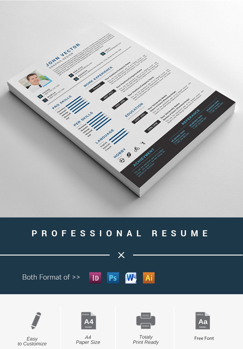 John Vector Resume Template #66161