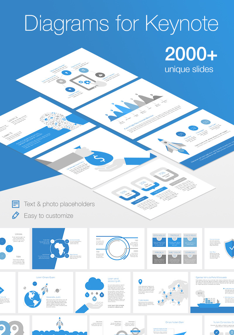 Diagrams for Keynote Template #66214