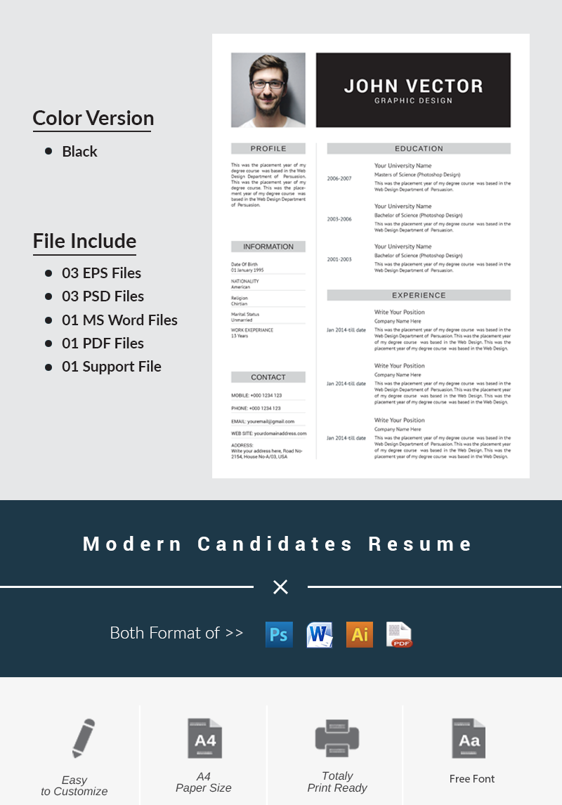 Plantilla de CV #66332 para Sitio de Gráficos