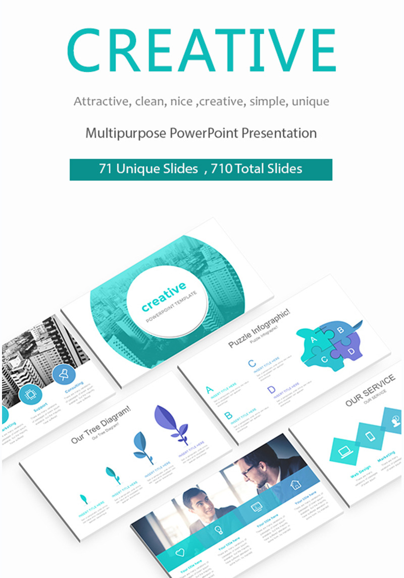 Modèle de présentation PowerPoint créative Modèle PowerPoint