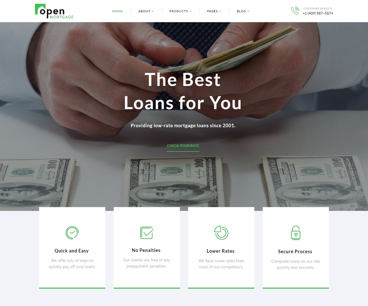 Loan Consulting Company Multipage HTML Template