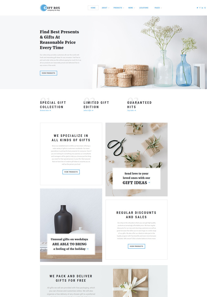Gift Shop Multipage HTML5 Template
