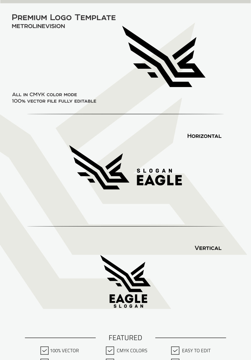 Eagle Logo Template #67807