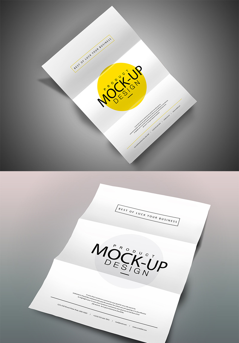 A4 Size Flyer Product Mockup #67929 - TemplateMonster