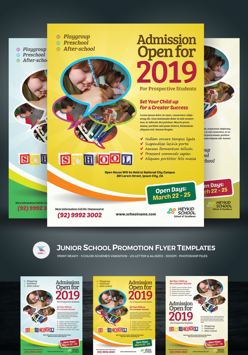 Junior School - Promotion Flyer PSD Template #67921