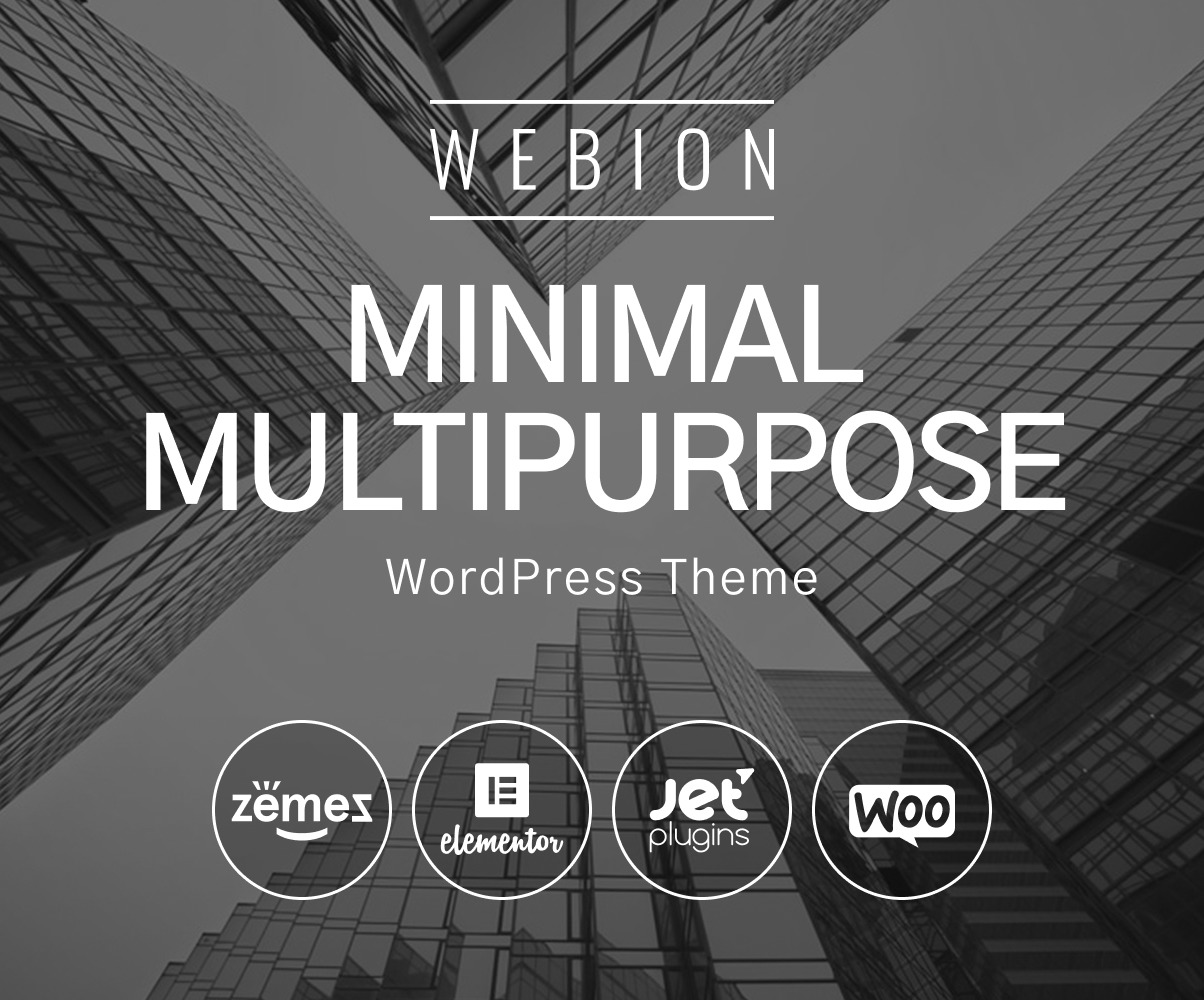 Webion - Minimal Elementor Multipurpose WordPress Theme #68092