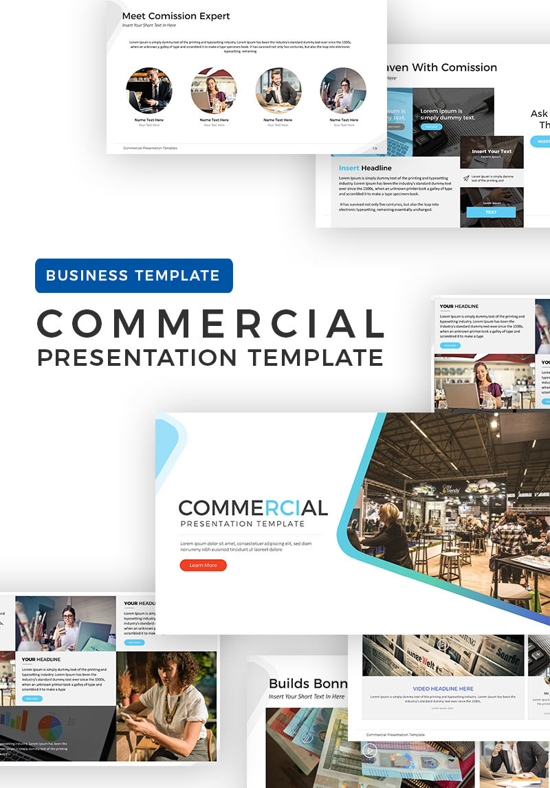 Commercial Presentation PowerPoint Template - TemplateMonster