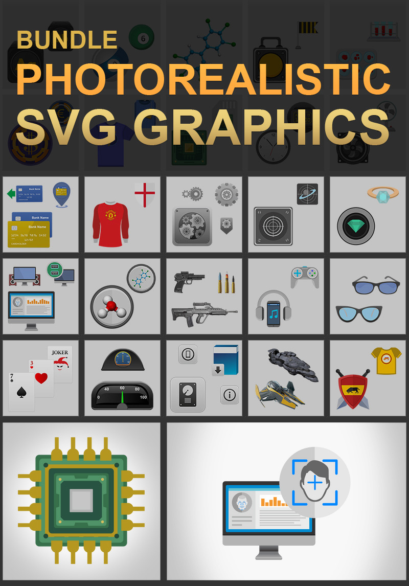 Photorealistic SVG Graphics #68540