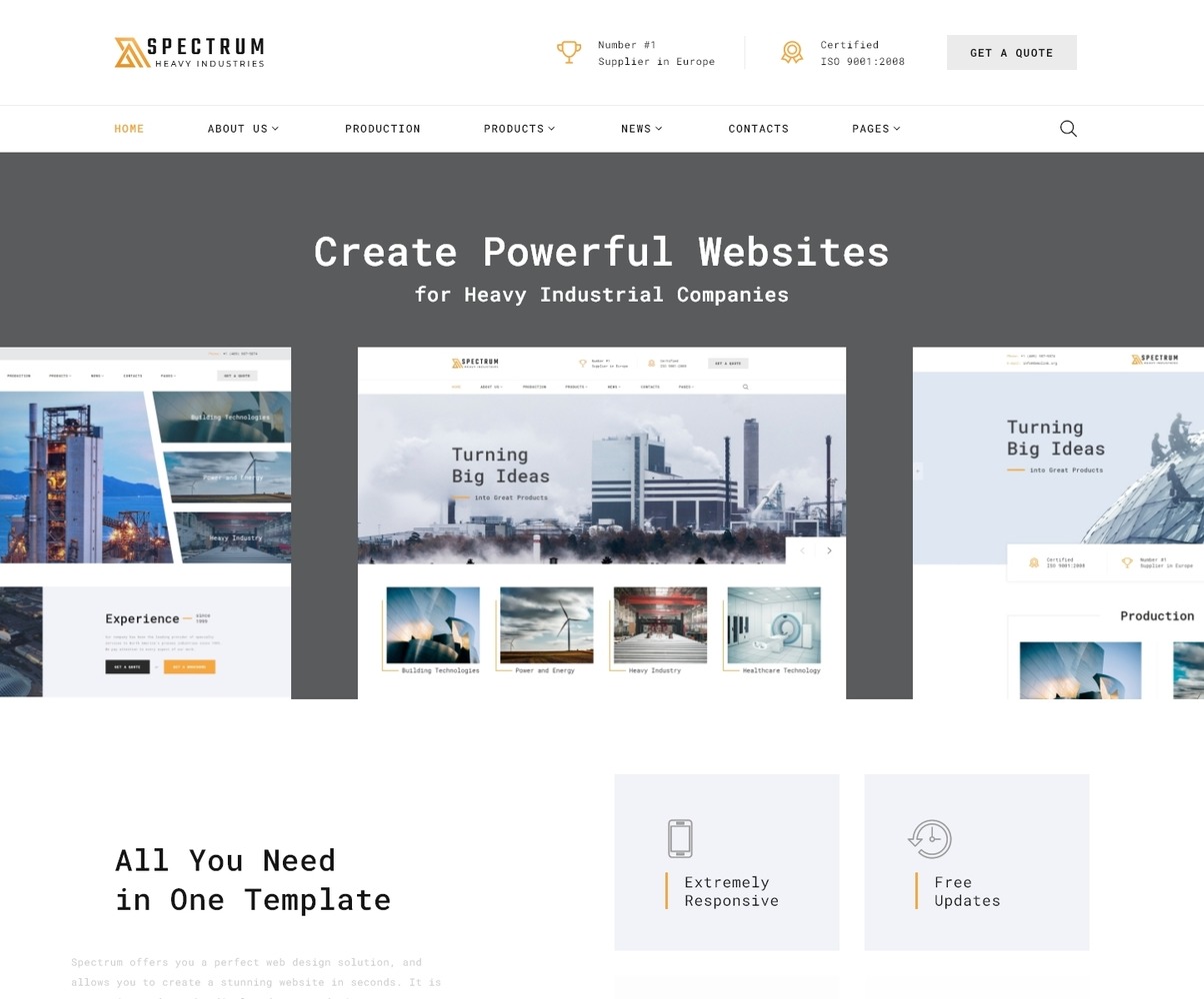 Construction Multipage HTML5 Template