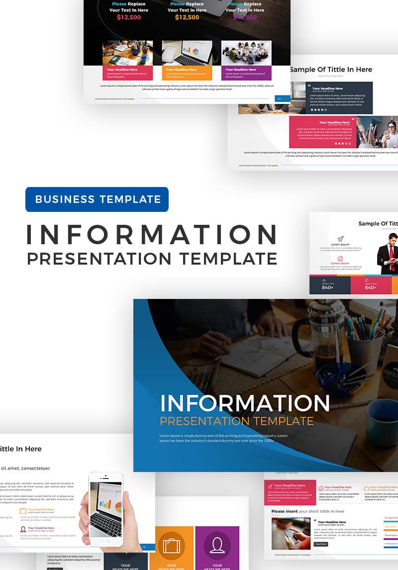 Information - Business Presentation PowerPoint Template #68872