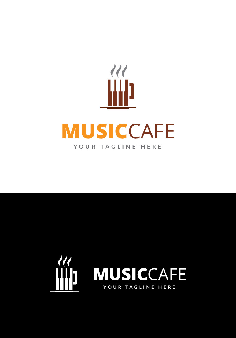 Music Cafe Logo Template #69035