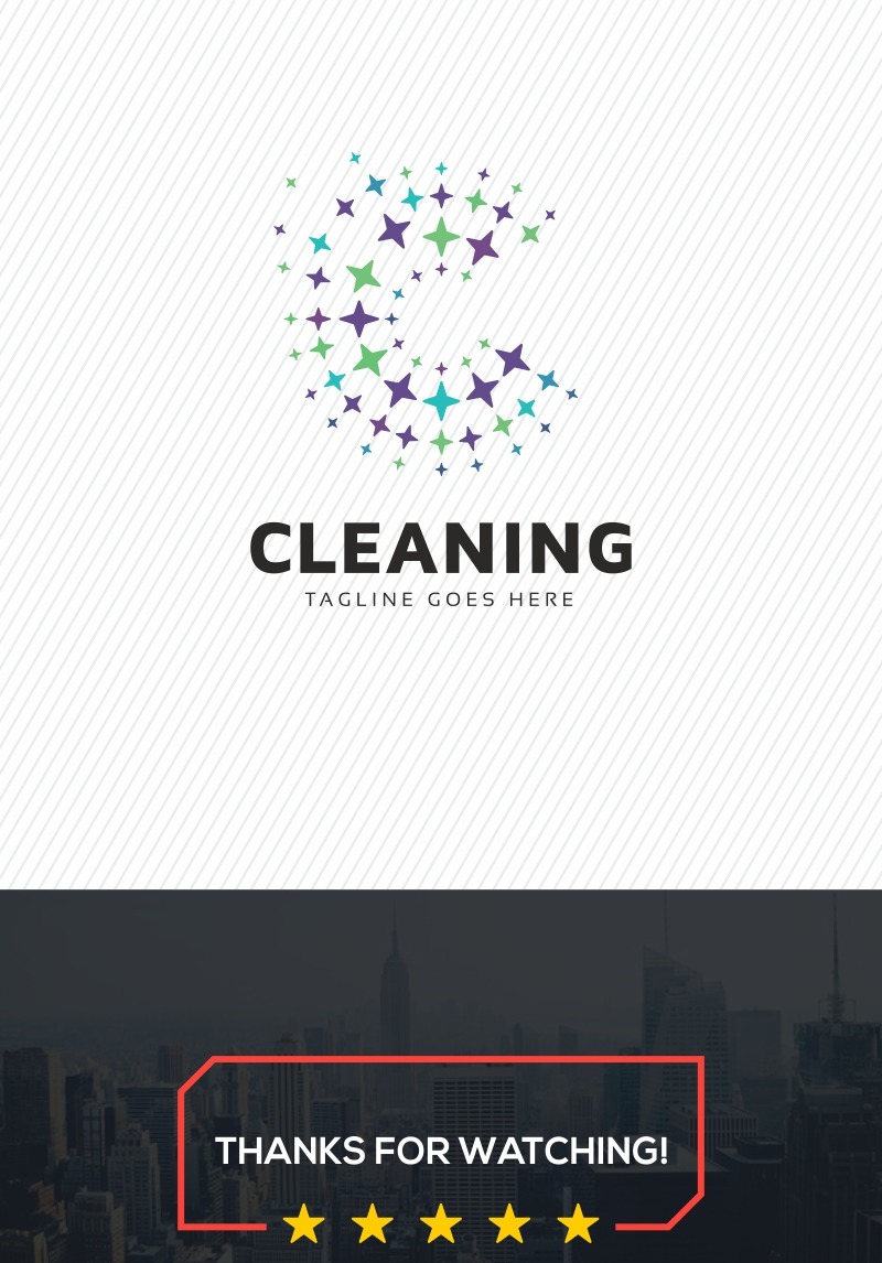Cleaning C Letter Logo Template #69661