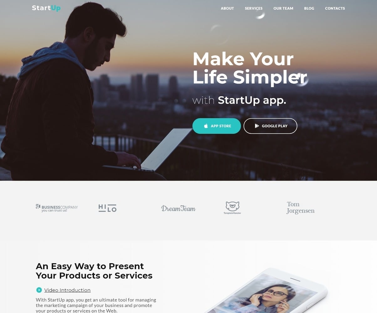 StartUp - Business Startup Company HTML5 Landing Page Template