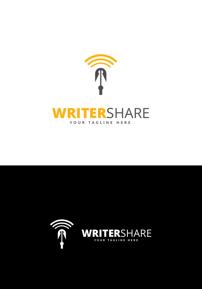 Writer Share Logo Logo Template #69977