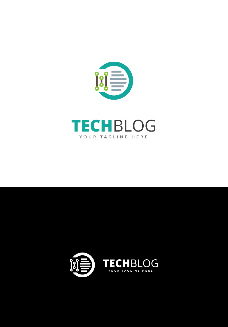 Tech Blog Logo Template #70236