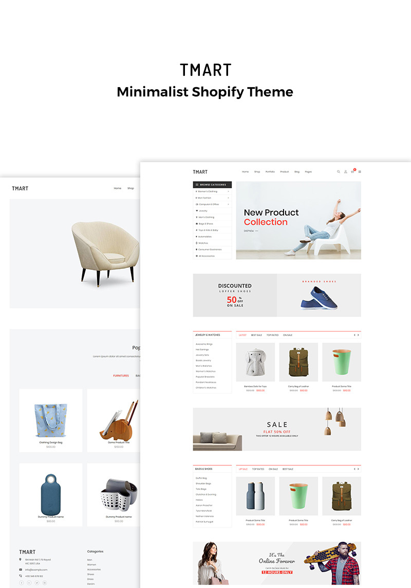 Tmart - Minimalist Shopify Theme #70254