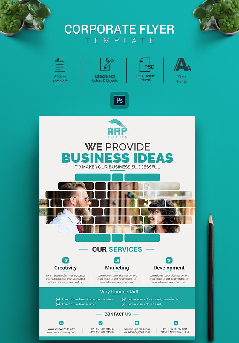 ARP Creation Corporate Flyer Corporate Identity Template #70337