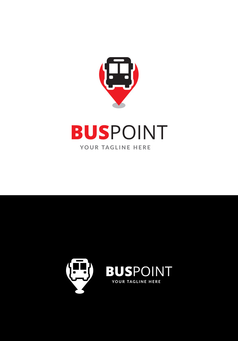 Bus Point Logo Template #70347