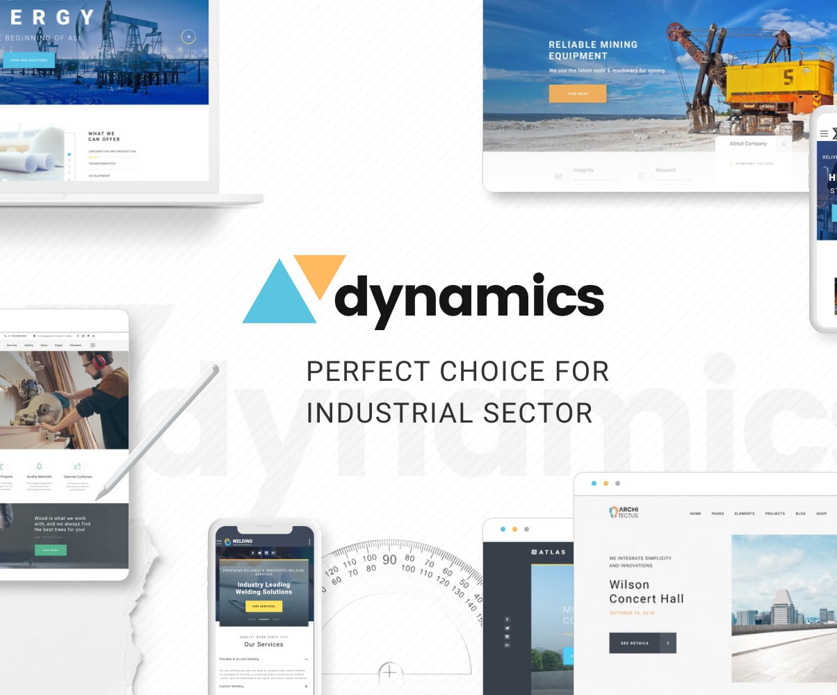 Dynamics - Industrial Multipage HTML5 Website Template