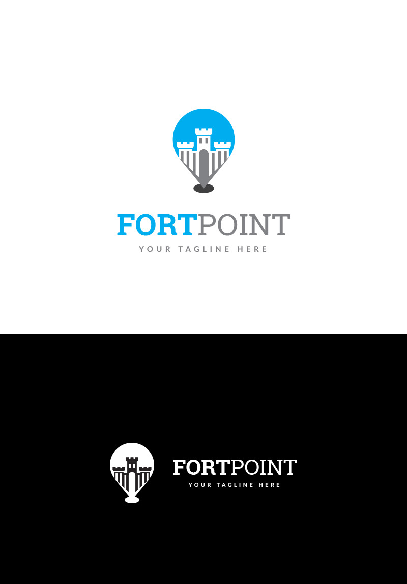 Fort Point Logo Template #70329