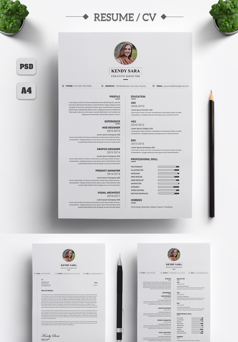 Kendy Sara Resume Template #71126