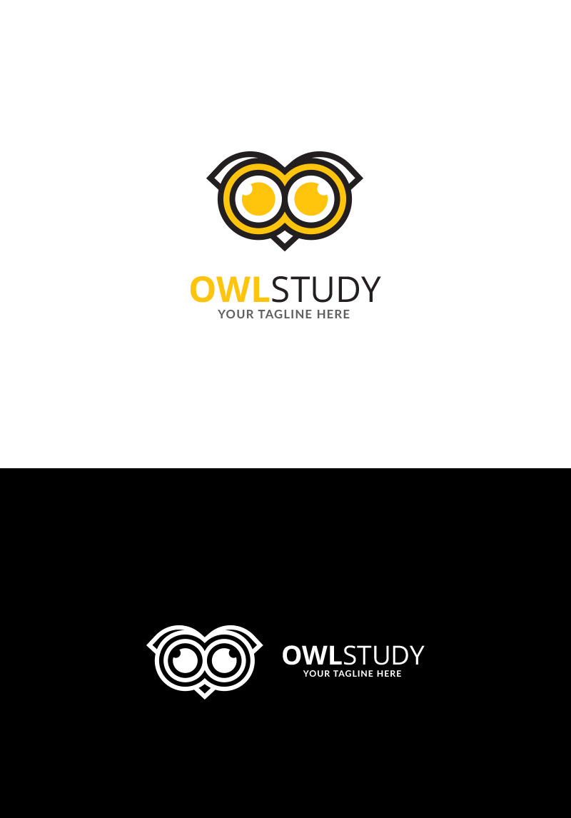 Owl Study Logo Template #71527