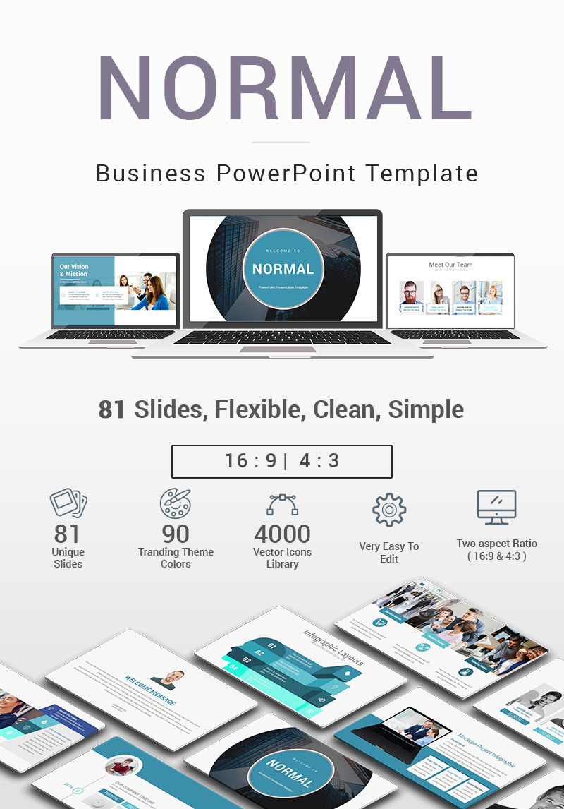 Normal Business PowerPoint Template #71795