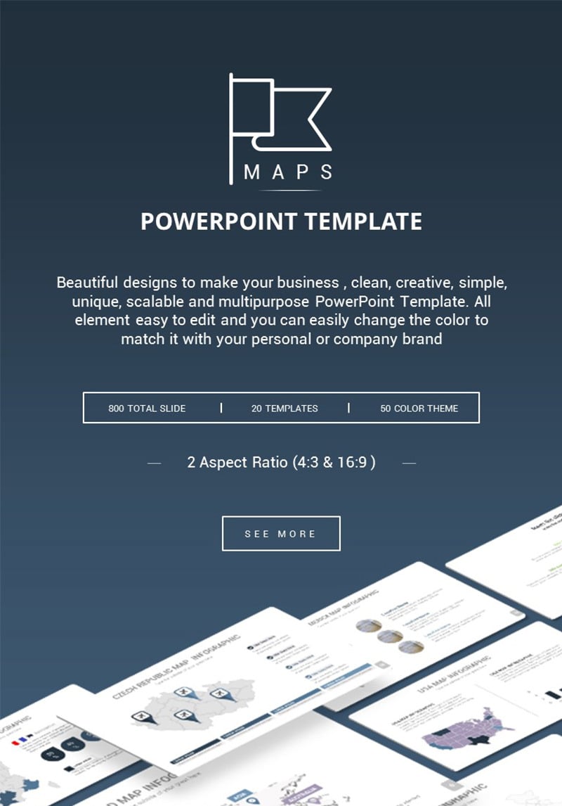 Maps Presentation PowerPoint Template #73219 Maps Presentation PowerPoint Template #73219