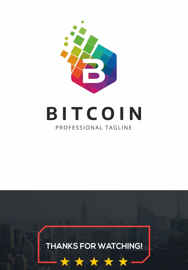 Bitcoin B Letter Logo Template #73496
