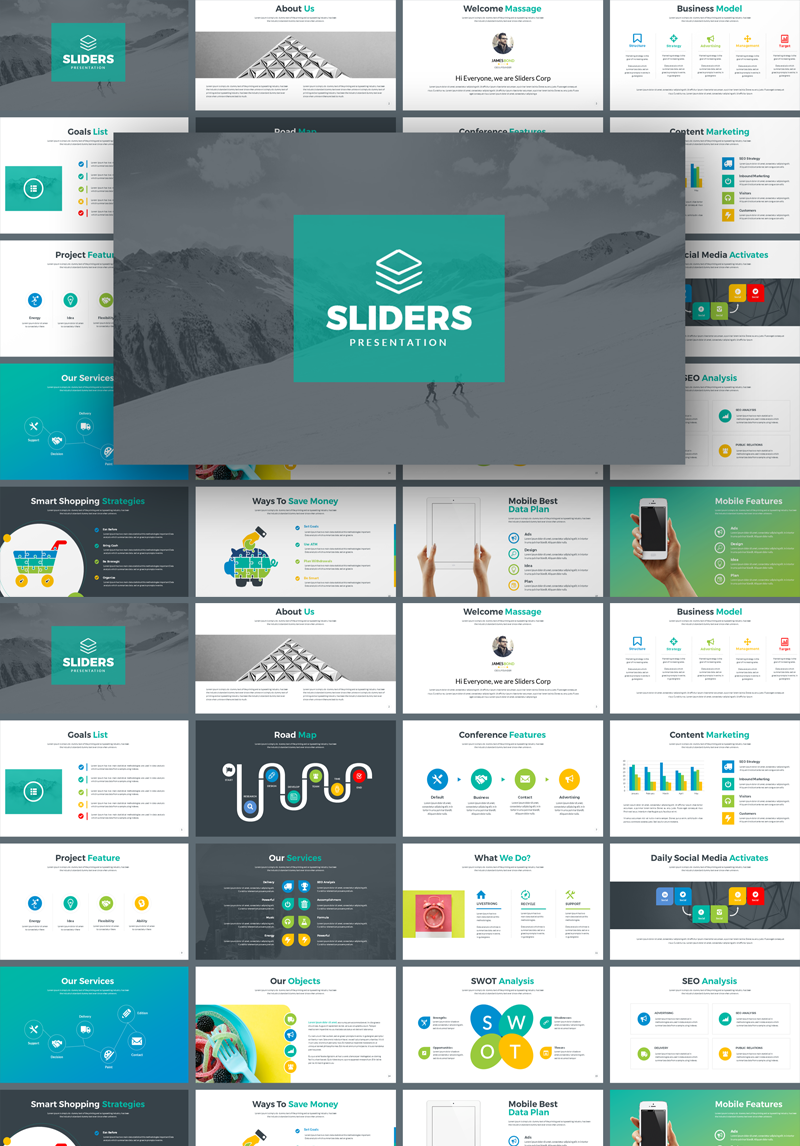 Sliders - Multipurpose PowerPoint Template #73711