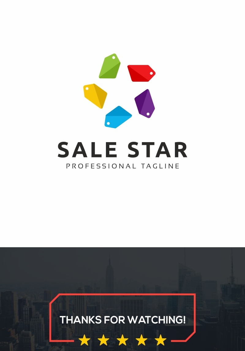 Sale Star Logo Template #73863