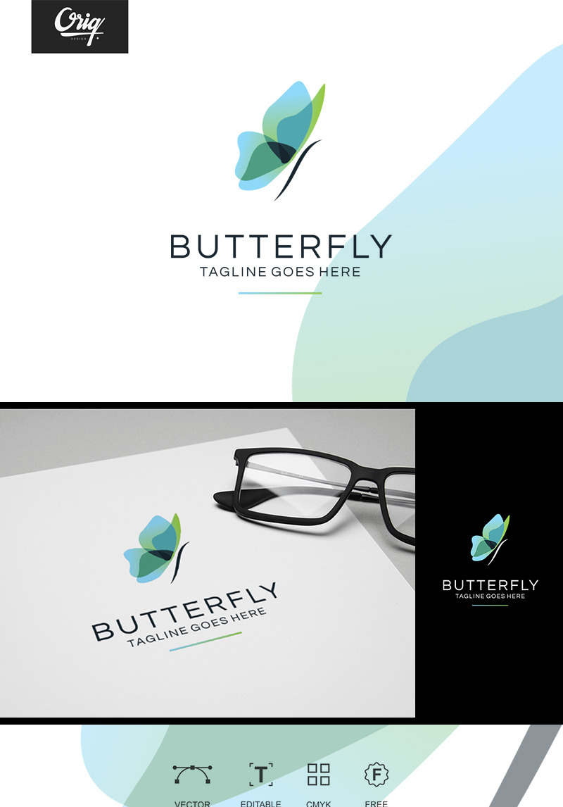 Butterfly Logo Template #73928 - TemplateMonster