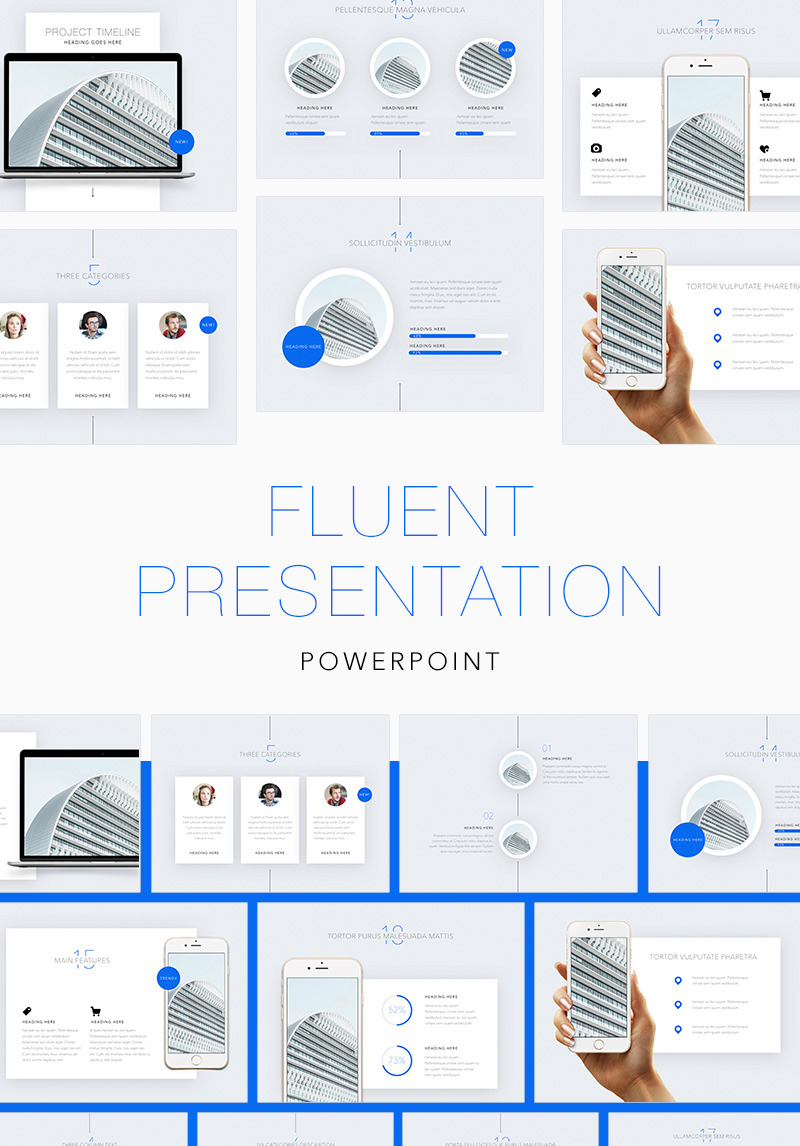 Fluent - PowerPoint Template #74383